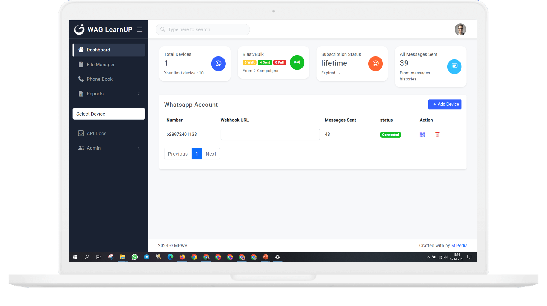 Wa Gateway - LearnUP.ID
